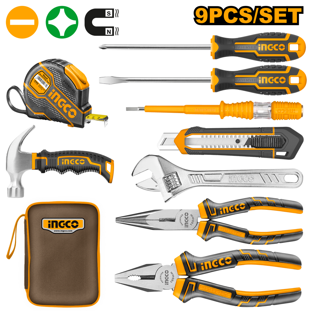 Set Herramienta Manual 9Pcs INGCO HKTH20809 – Herramientas Ingco Colombia