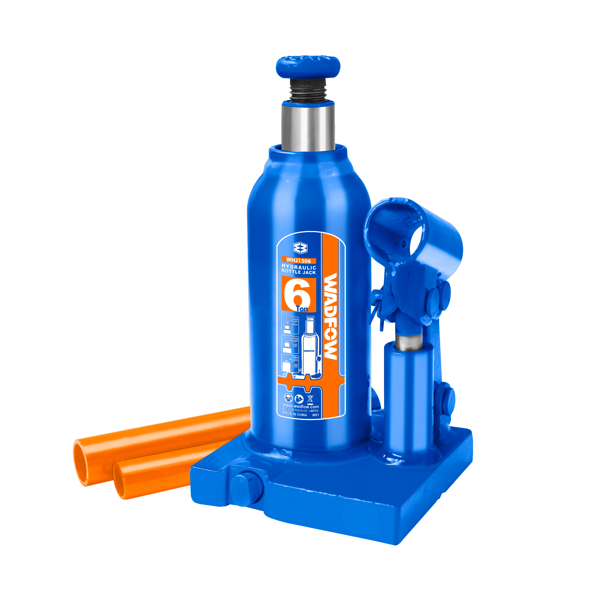 Gato Tipo Botella 6 Ton Altura Elevación 115mm WADFOW REF. WHJ1506 ...