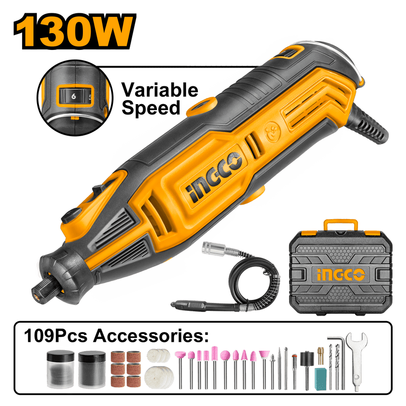 Mototool 130w Con 109 Accesorios mototool Ingco UMG13328 – Herramientas ...
